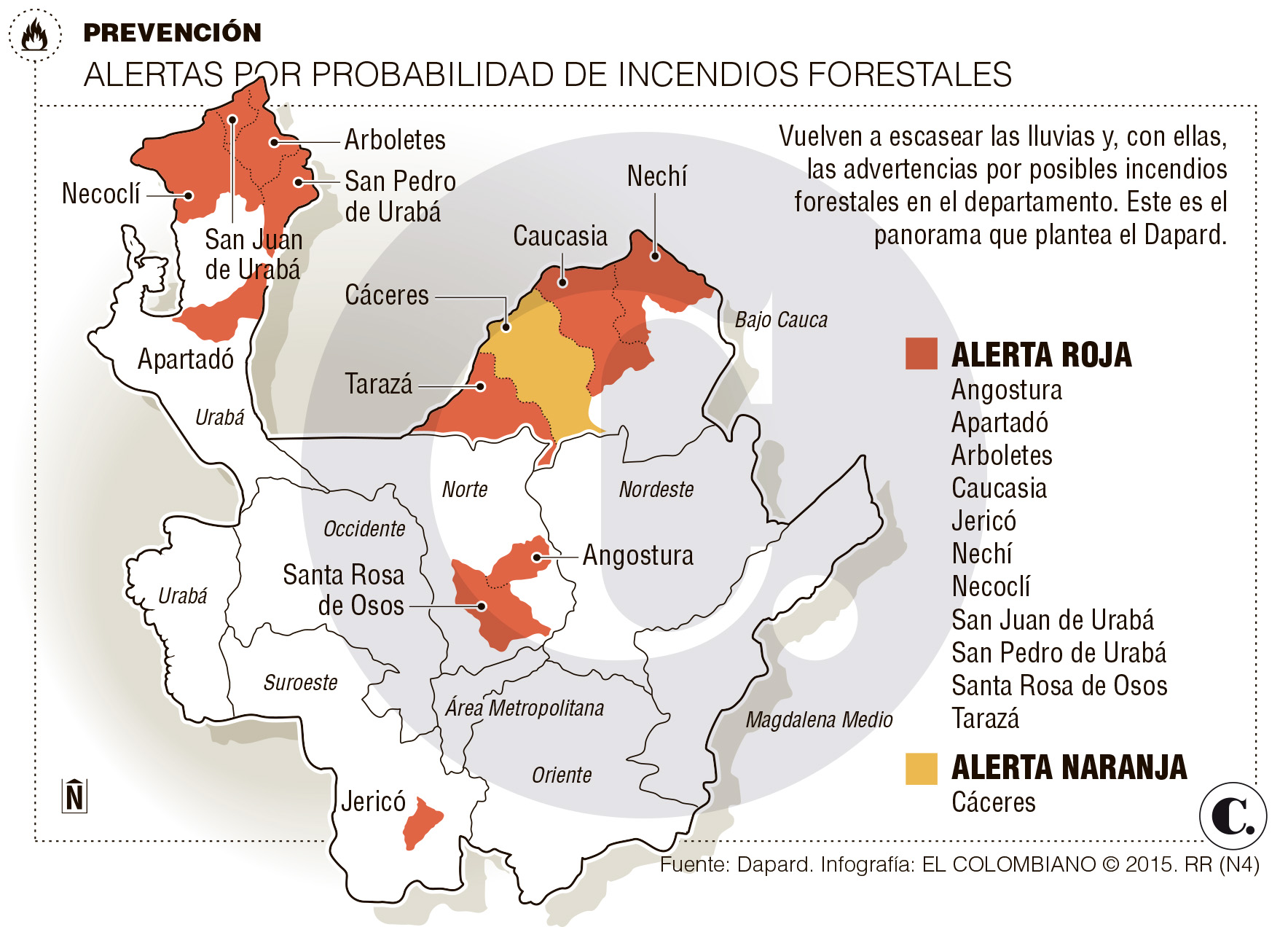 Alerta Roja Por Incendios Forestales En 11 Municipios