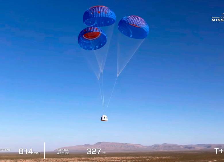 Con éxito culminó el viaje al espacio del actor de Star Trek