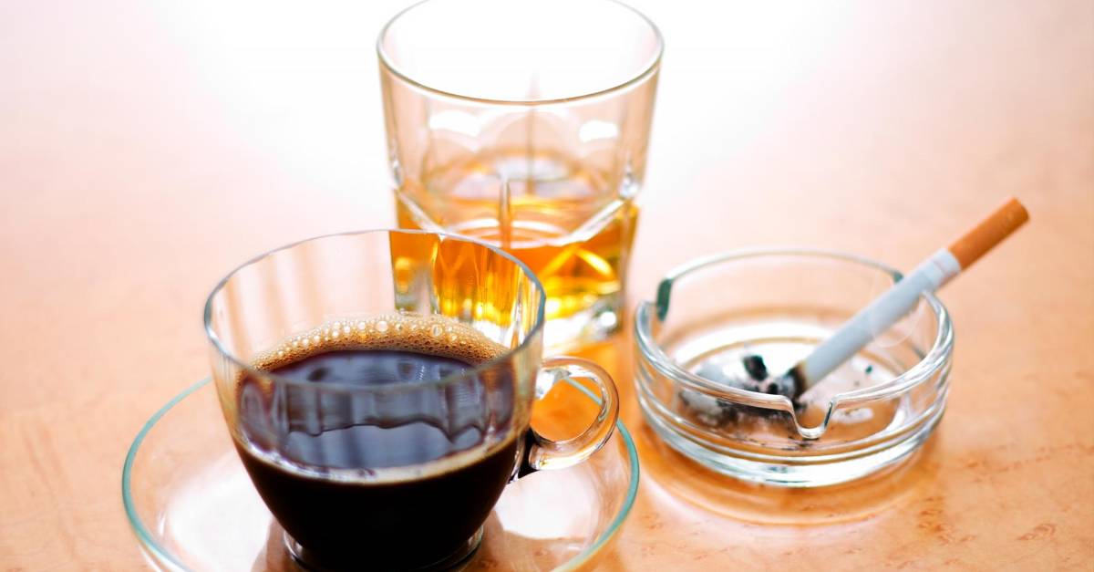 ¿Es posible un consumo responsable de café, alcohol y nicotina?