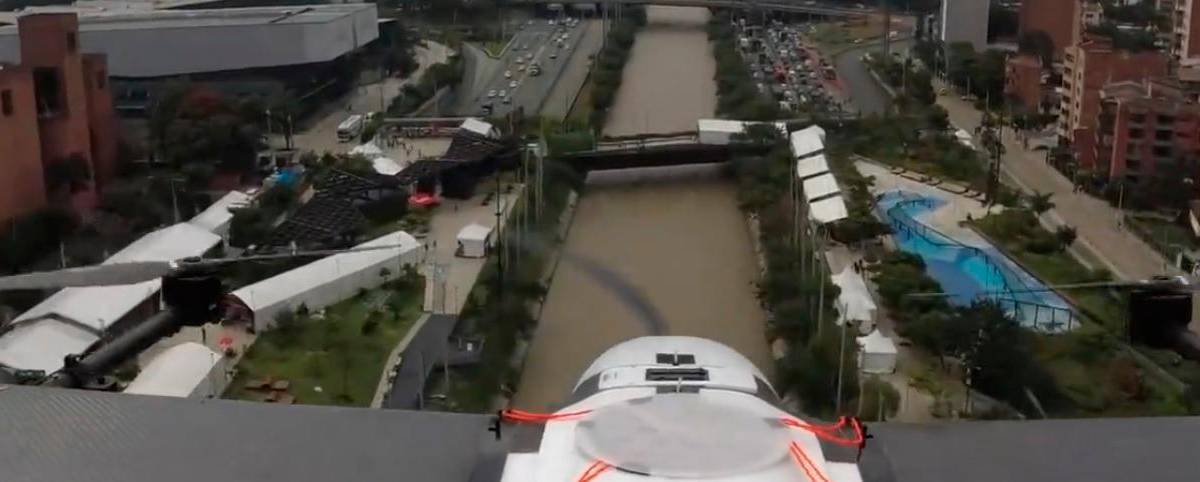 Arrancan pruebas para vuelo de drones sobre el río Medellín