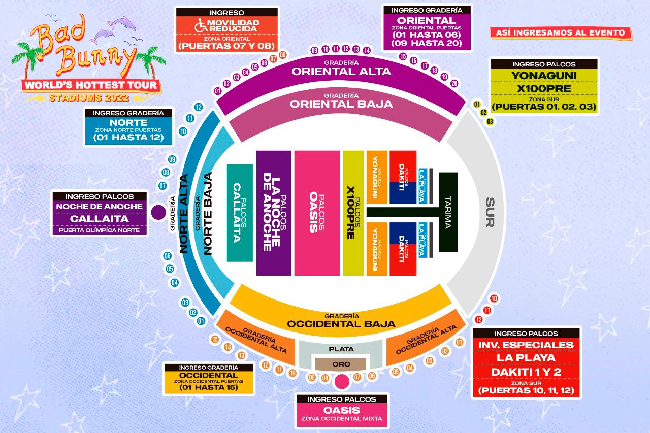 Así será el show de Bad Bunny en el Atanasio Girardot