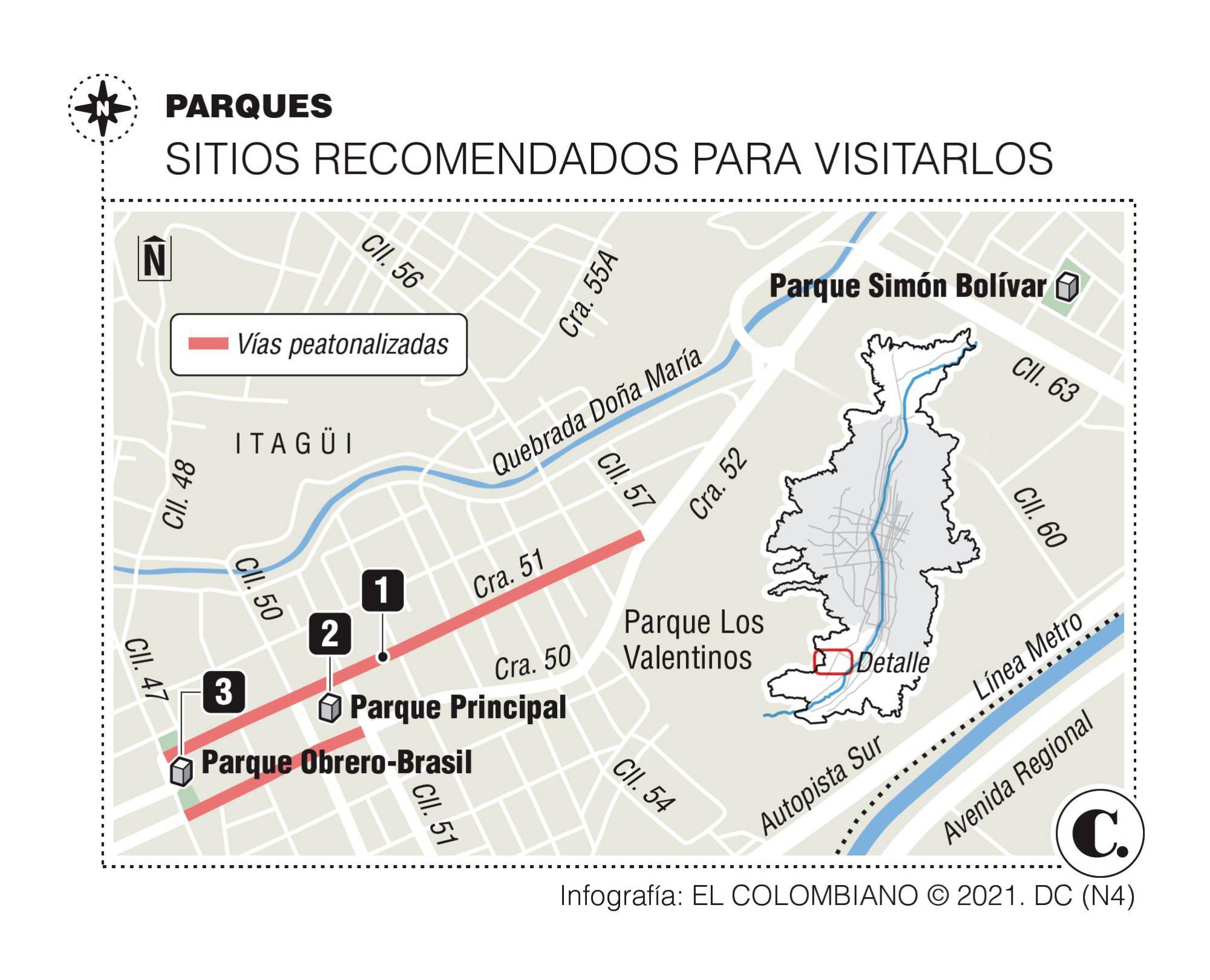 Las calles de Itagüí están de fiesta con el alumbrado navideño