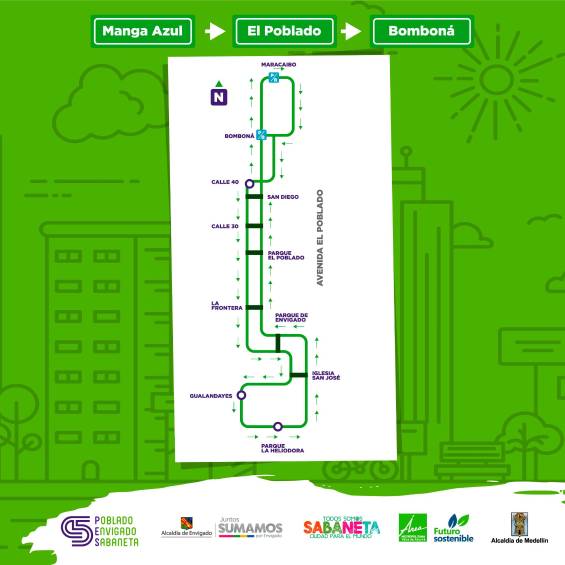 A estrenar rutas de buses en El Poblado, Envigado y Sabaneta