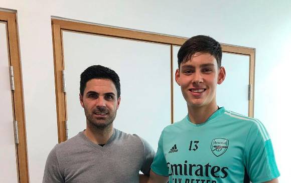 Alexei Rojas, el arquero colombiano que entrenó con el Arsenal