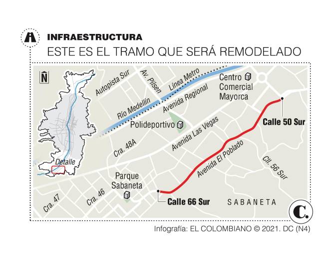 Por fin Sabaneta ampliará la 43 A, su gran cuello de botella