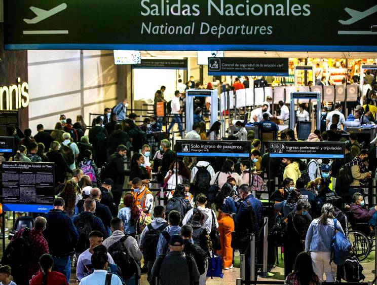 ¿Cuánta gente ha viajado en avión este año en el país?