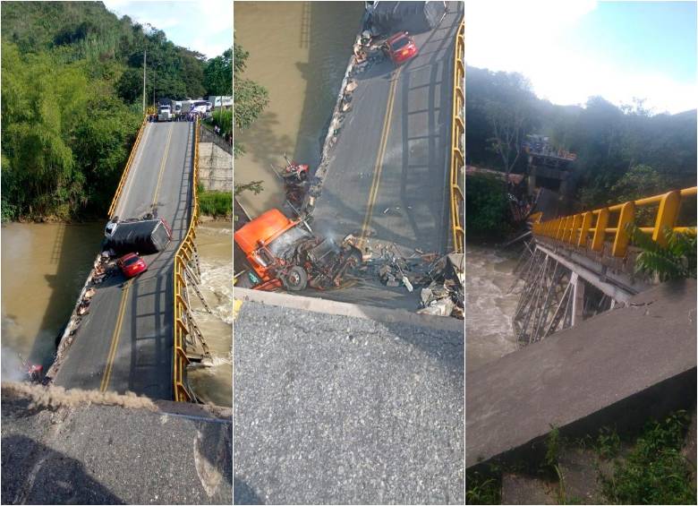 Colapso De Puente Entre Quindío Y El Valle Hay Dos Muertos Y Cierres