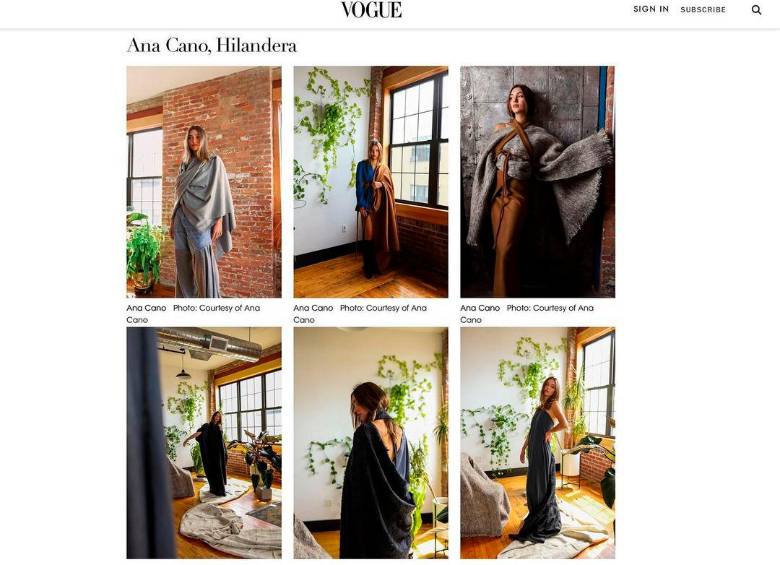 La ruana como prenda de lujo: diseñadora colombiana fue destacada por Vogue