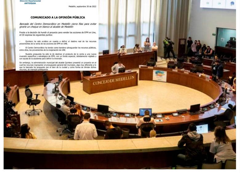 “lo Propuesto Por Quintero Es Un Riesgo Para La Ciudad” Uribismo
