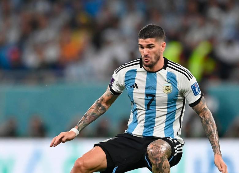 El argentino Rodrigo de Paul, en duda para el duelo frente a Países Bajos en Qatar