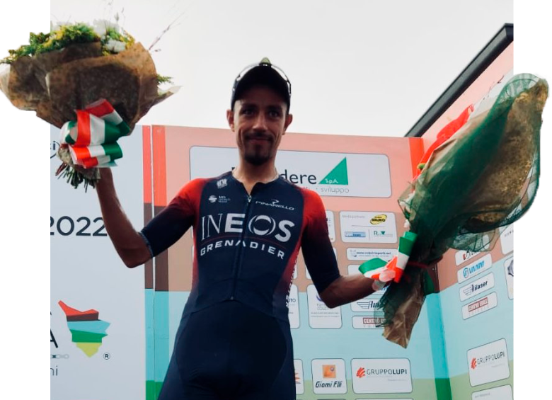 Daniel Felipe Martínez logró podio en el Giro de Toscana