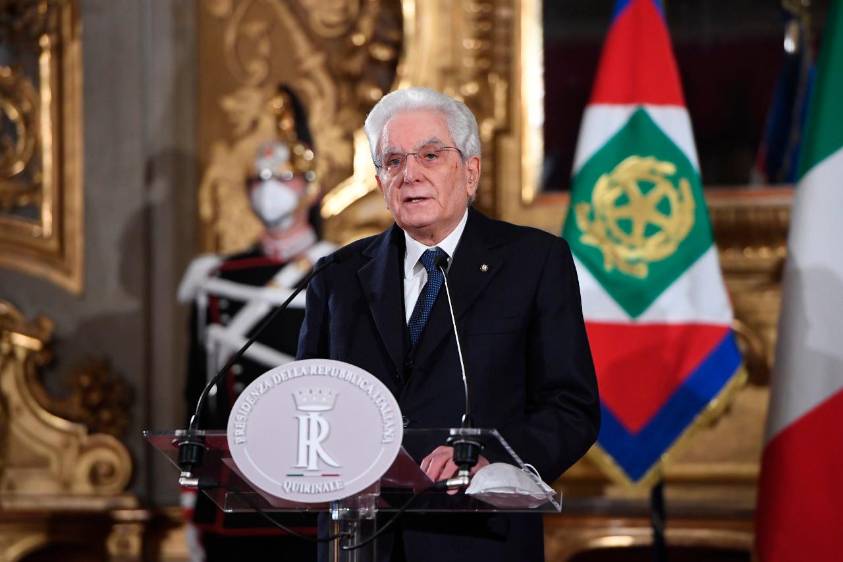 Sergio Mattarella fue reelegido como presidente de Italia