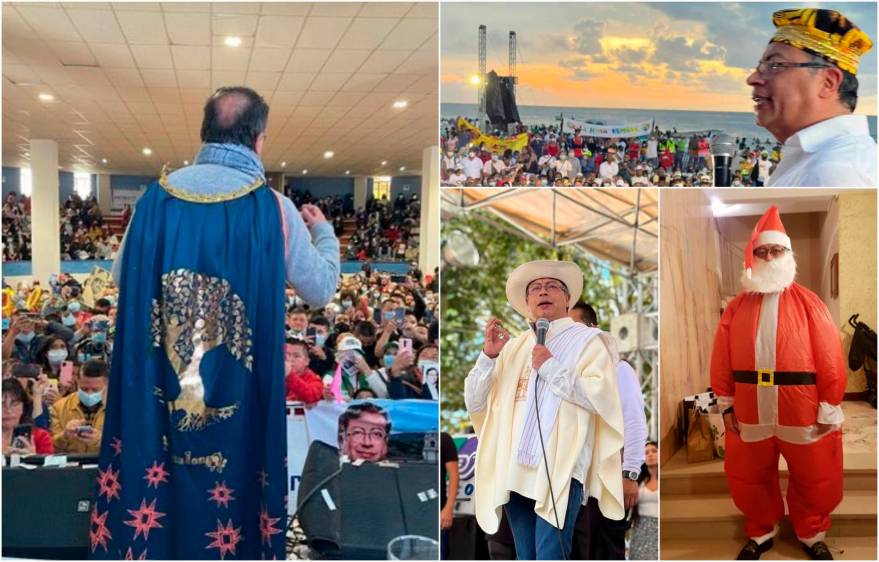 La capa azul y los otros atuendos de Petro que han dado de qué hablar