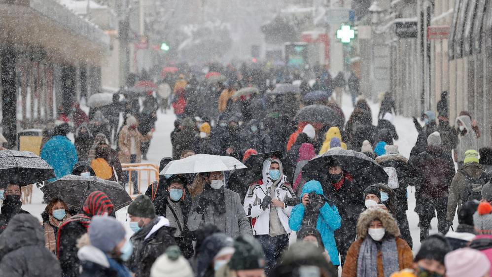 La tormenta Filomena Cubre de nieve a España.