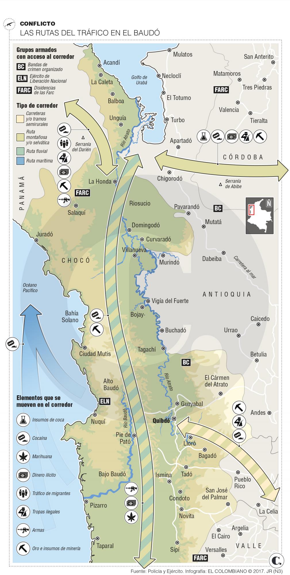 El Baudó es la joya chocoana que se disputan los ilegales