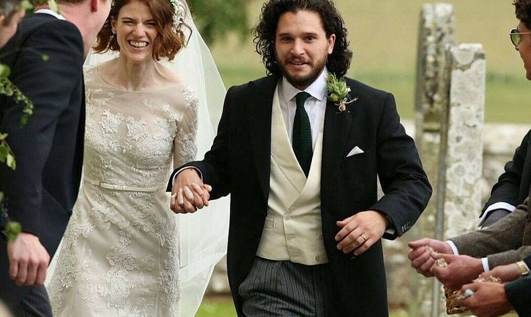 “Jon Snow” se casó con la “salvaje”, y no es ficción