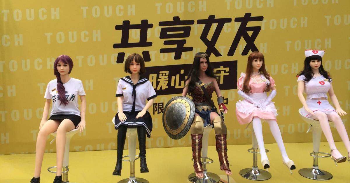 Alquiler de muñecas inflables, una novedad china