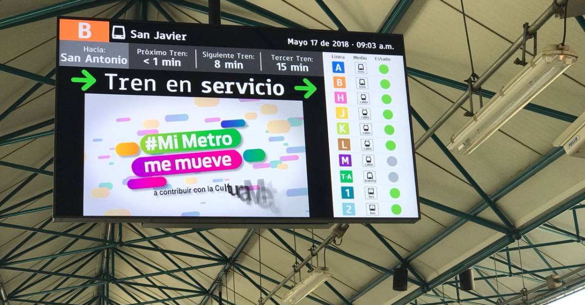 Así funcionan las nuevas pantallas informativas del Metro