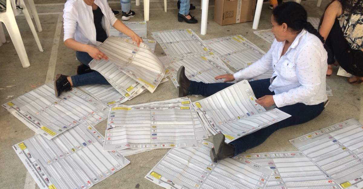 Así avanza el conteo de votos en Colombia Así avanza el conteo de votos en Colombia