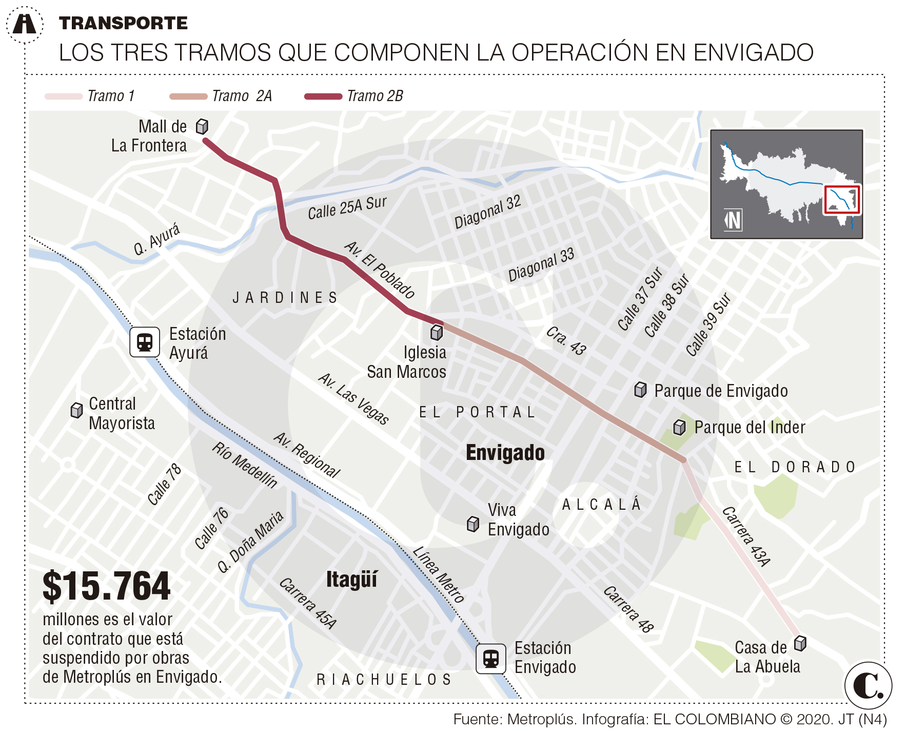 Metroplús, ¿fracturado entre Medellín y Envigado?