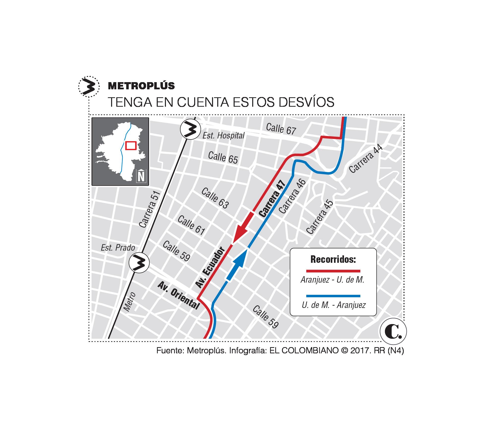 Habrá cambios en la línea 2 de Metroplús