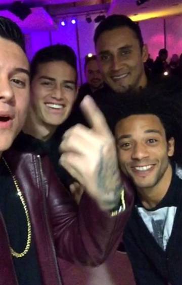 James y Kevin Roldán animan la fiesta de cumpleaños de Cristiano Ronaldo