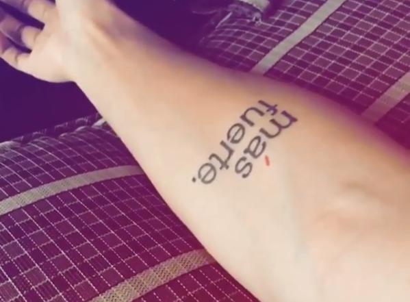 El error ortográfico que Greeicy Rendón arregló en uno de sus tatuajes