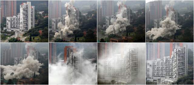 Los 8 segundos de la implosión