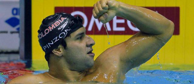 Omar Pinzón ganó oro en Suramericano de natación