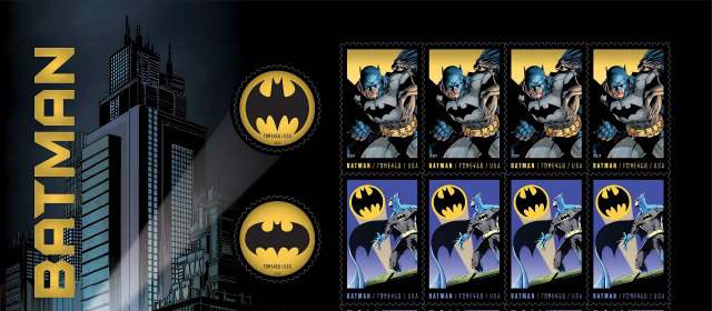Batman tendrá sellos postales para celebrar sus 75 años