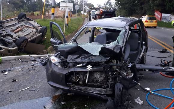 Siguen los accidentes en Las Palmas: un herido y carro volcado