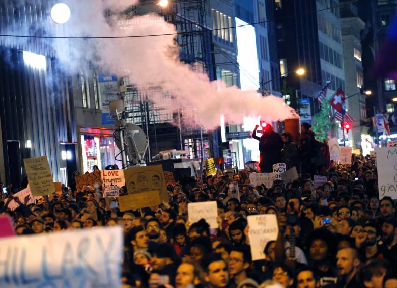 Triunfo de Trump desató ola de protestas en Estados Unidos