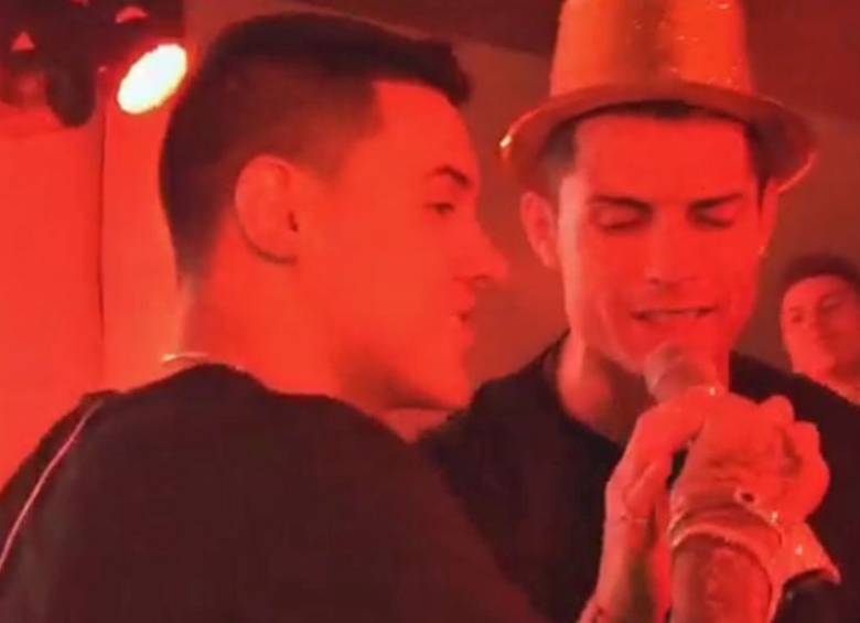 James y Kevin Roldán animan la fiesta de cumpleaños de Cristiano Ronaldo