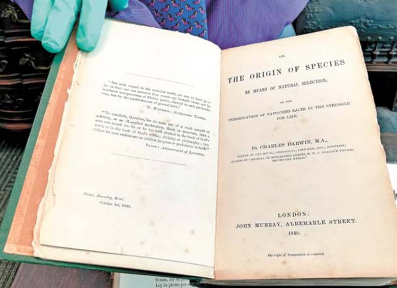 Primera edición de “El origen de las especies” de Darwin será subastada